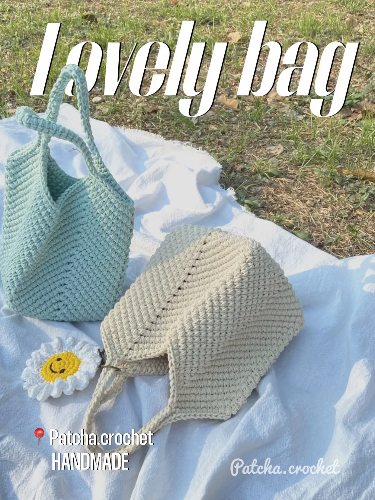 กระเป๋าถัก สไตล์มินิมอล 🫶🏻 | แกลเลอรีที่โพสต์โดย • จับเข็มถัก • | Lemon8