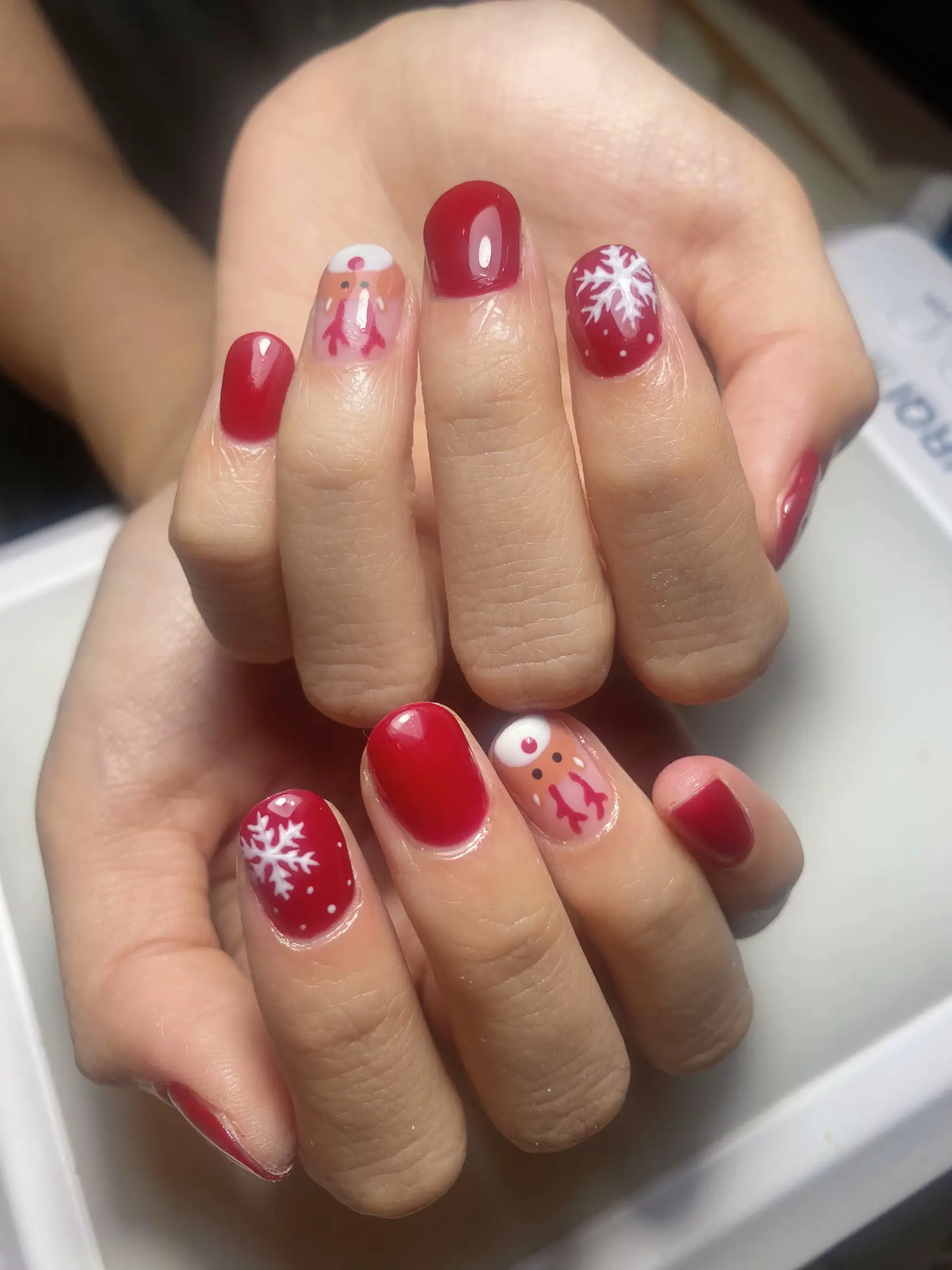 เล็บเจลตอนรับ Christmas | แกลเลอรีที่โพสต์โดย Nichanun | Lemon8