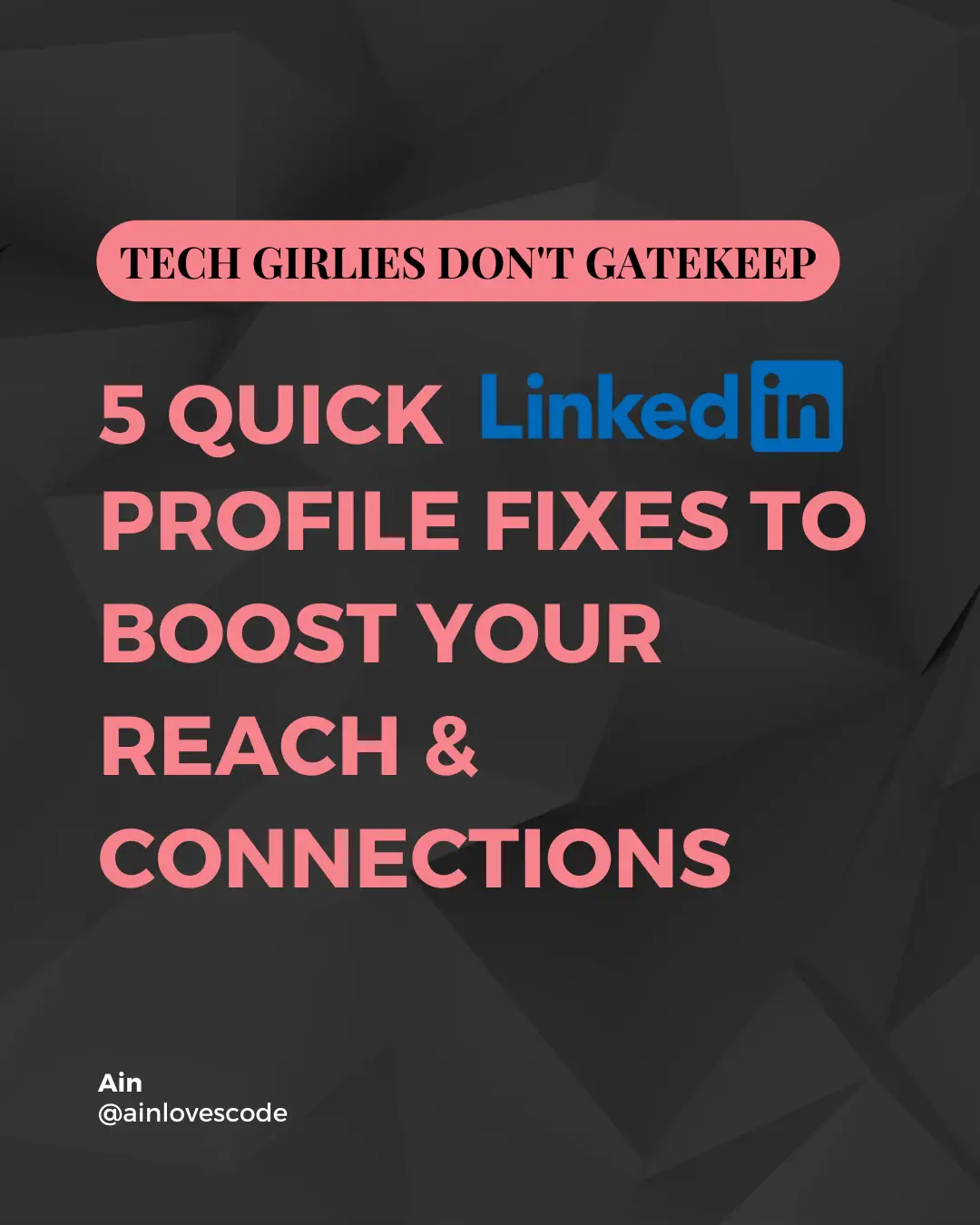 how to spice up your LinkedIn profile! | Gallery posted by ainlovescode ...