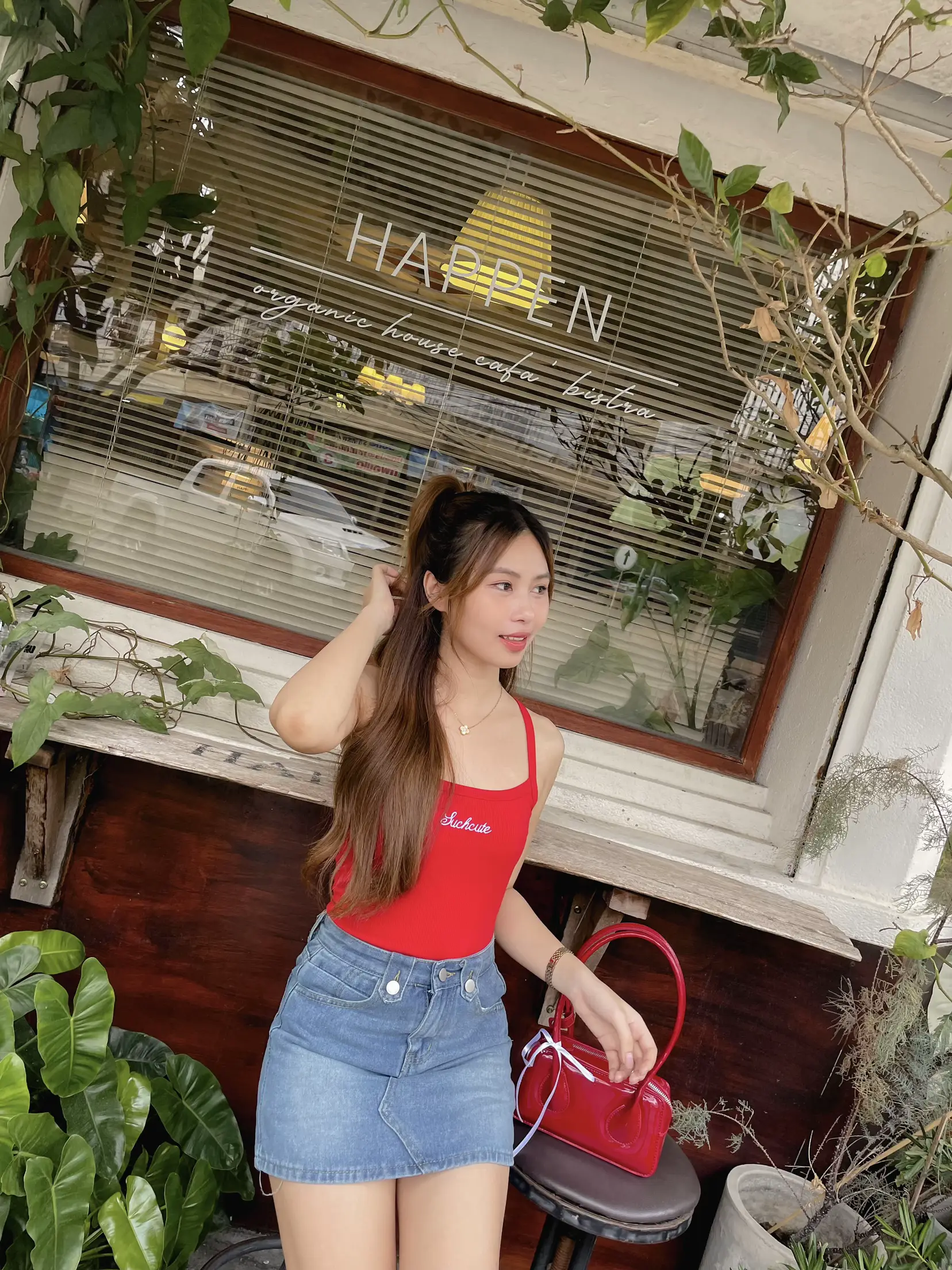 .*Ootd Red Tone🎒 | แกลเลอรีที่โพสต์โดย aommy🦋 ·ᴗ· | Lemon8