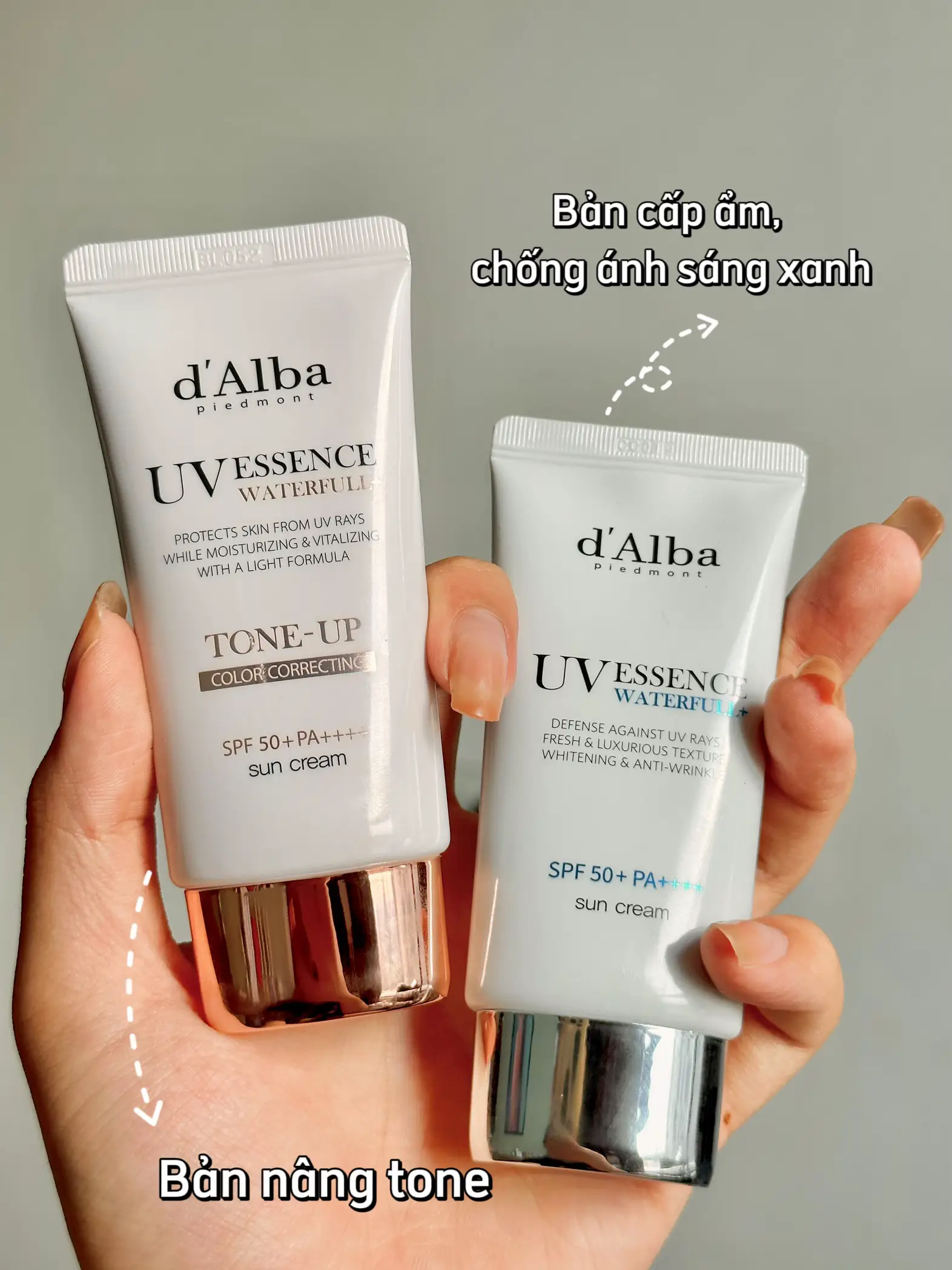 Đánh giá 2 loại kem chống nắng Viral nhà D’Alba🍋 | Bộ sưu tập do Lapis ...