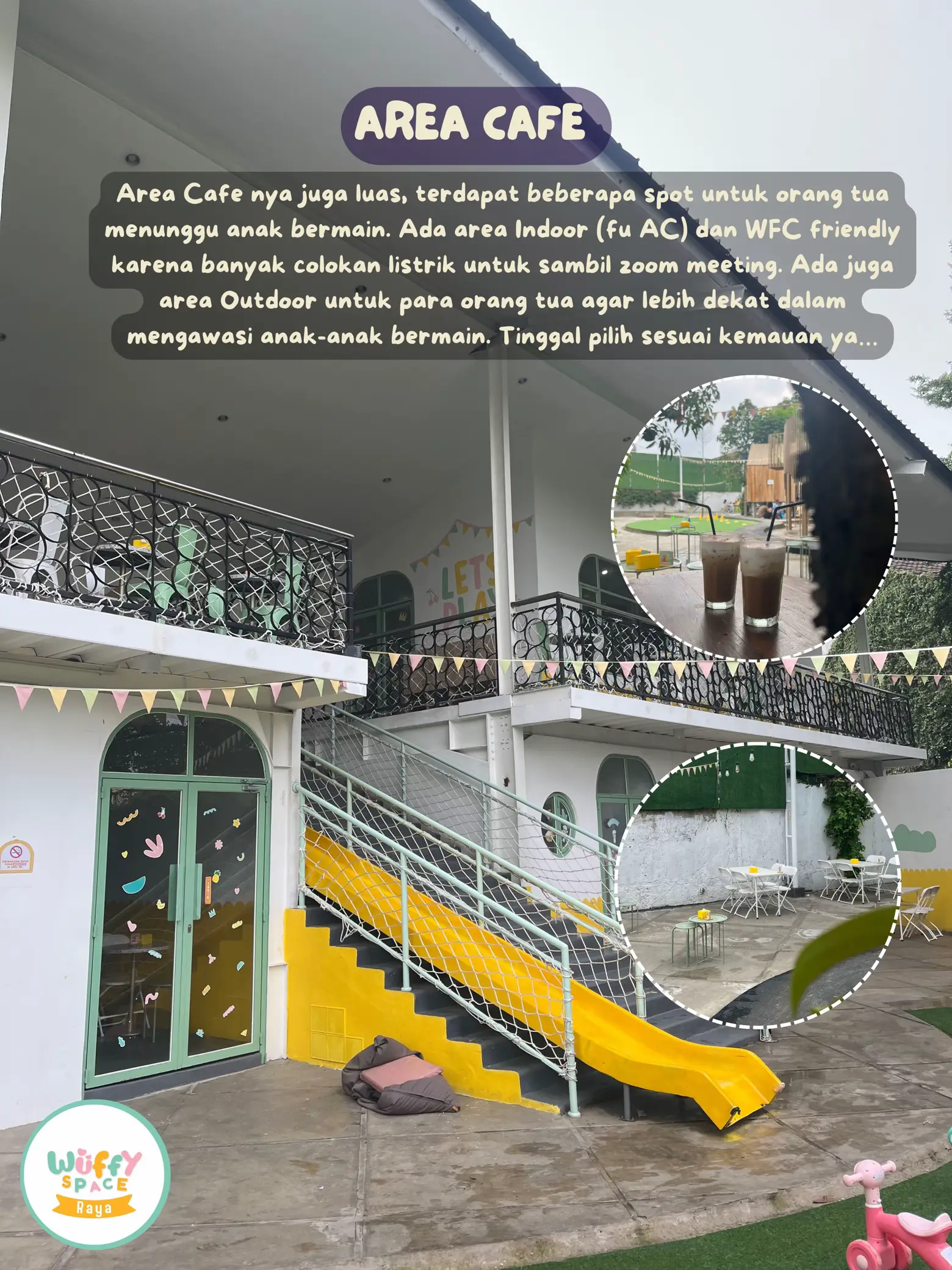 RECOMENDASI CAFE KIDS FRIENDLY (ADA PLAYGROUND) | Galeri diposting oleh rasthiaayu | Lemon8