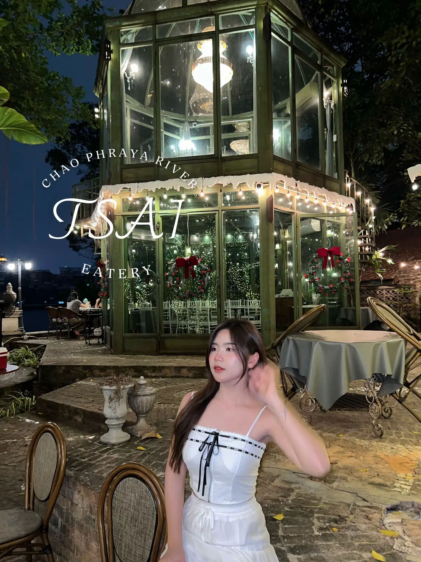 ร้านอาหารริมแม่น้ำเจ้าพระยา 📍Tsai Eatery Cafe & Restaura | แกลเลอรีที่โพสต์โดย Chompoo | Lemon8