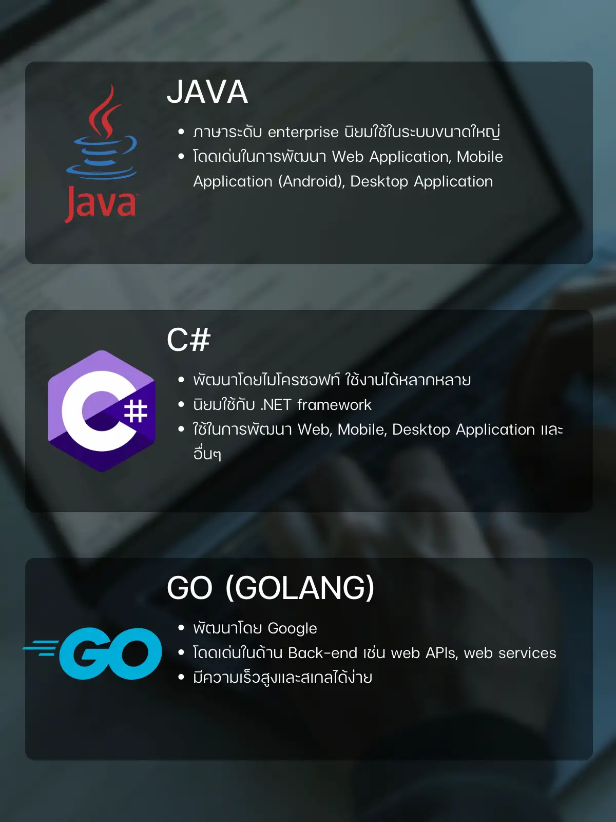 ภาษาโปรแกรมมิ่งยอดนิยม 2024 | แกลเลอรีที่โพสต์โดย นักเดฟ - NakDev | Lemon8
