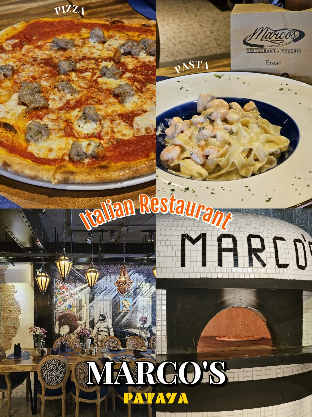 ร้านพิซซ่าโฮมเมด+พาสต้าเส้นสดที่พัทยา (Marco's) 😍 | แกลเลอรีที่โพสต์โดย ...