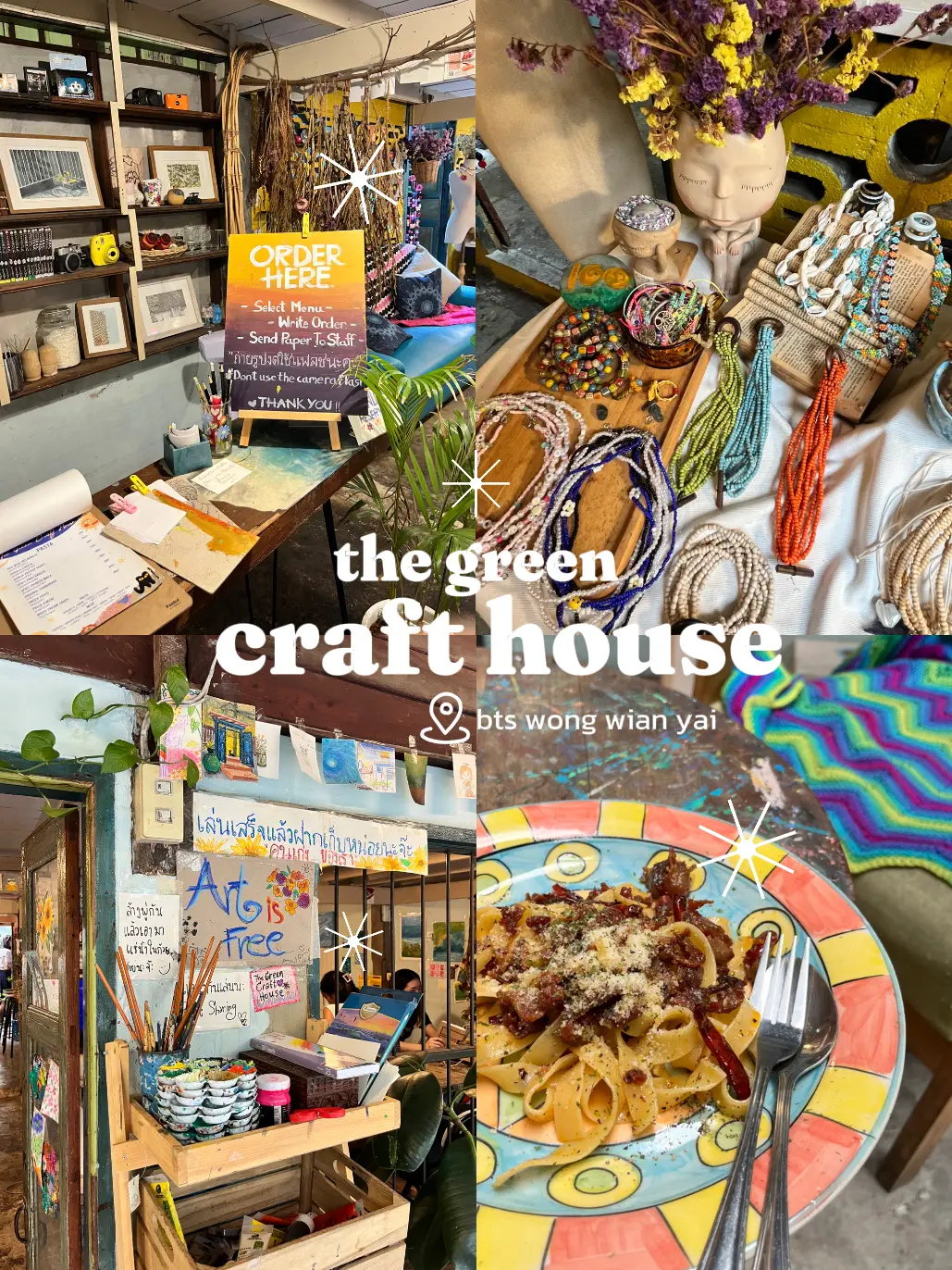the green craft house คาเฟ่ลับติดบีทีเอสวงเวียนใหญ่🌼🎨🍃 | แกลเลอรีที่ ...