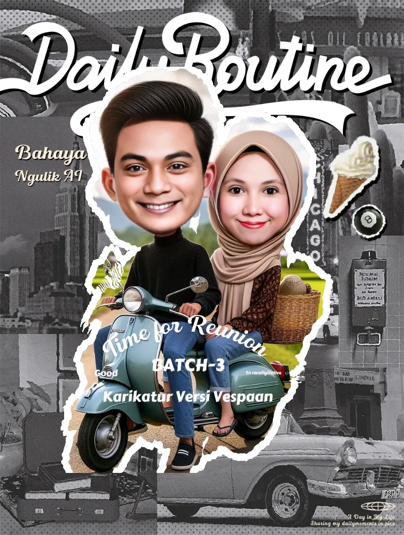 Bahayanya NGULIK GAMBAR AI versi vespaan | Galeri diposting oleh Rara Ayu | Lemon8