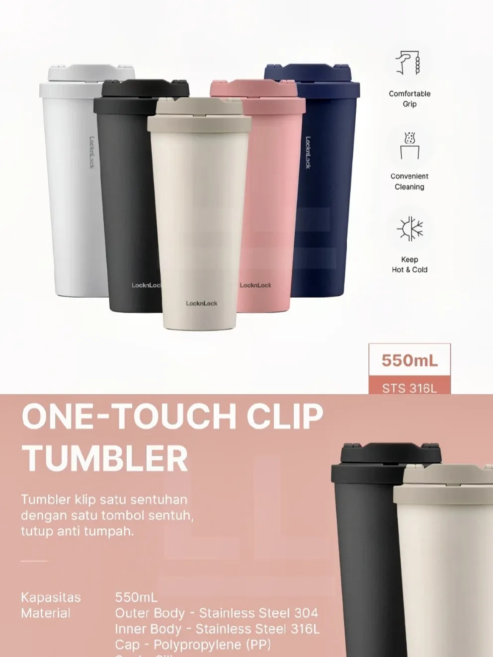 Tumbler kece tahan panas/dingin 8 jam | Galeri diposting oleh Sheila ...