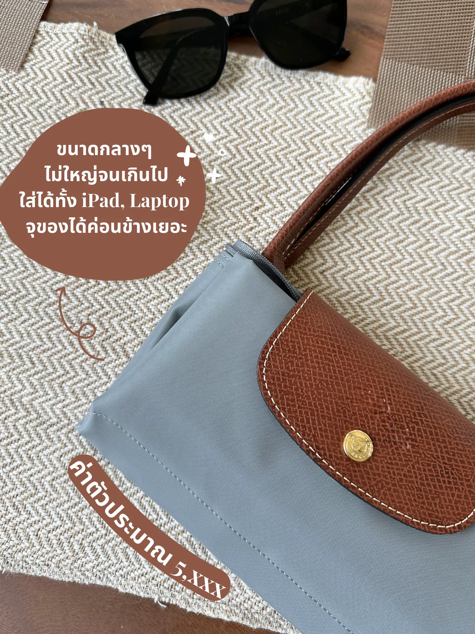 รีวิวกระเป๋า Longchamp รุ่น Original สี Steel น่าตำมั้ย | แกลเลอรีที่ ...