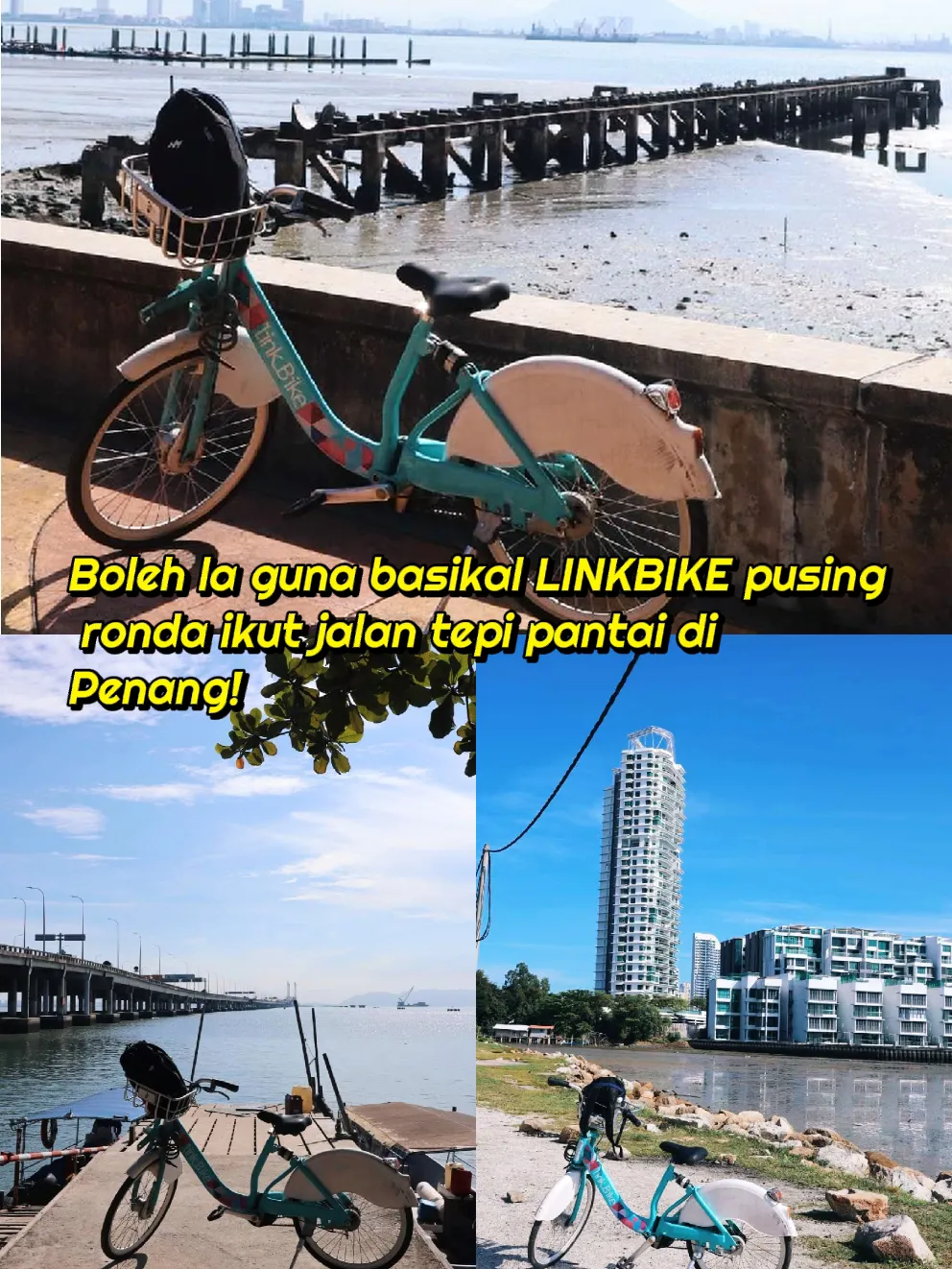 Sewa Basikal RM5 Sehari Ronda Pantai di Penang? 🚲 | Galeri disiarkan oleh Hazwan Hafiz | Lemon8