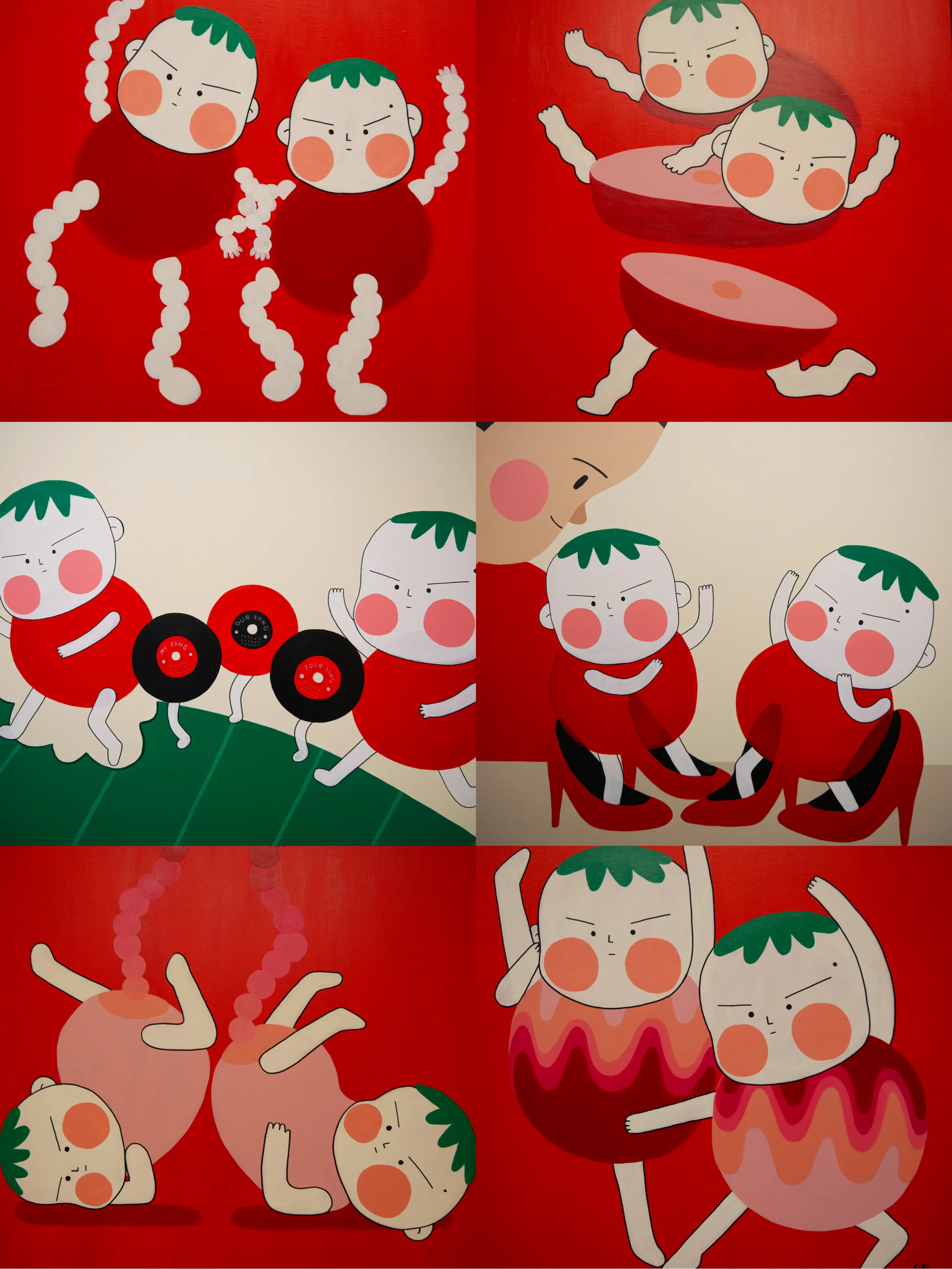 ไปดูความน่ารักของ Tomato Twins กัน🍅🍅 | แกลเลอรีที่โพสต์โดย Insomnia Scene | Lemon8