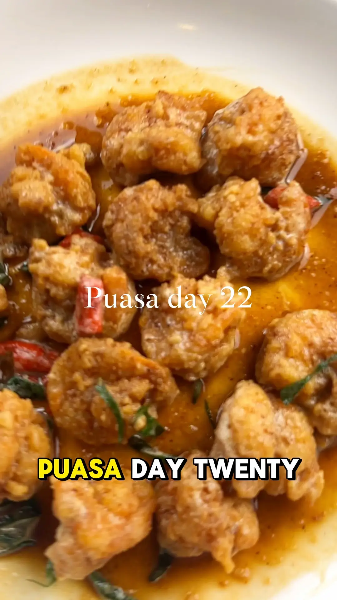 Puasa day 22- salted egg prawn 🥰 | Video diterbitkan oleh 11th Mile Foods | Lemon8