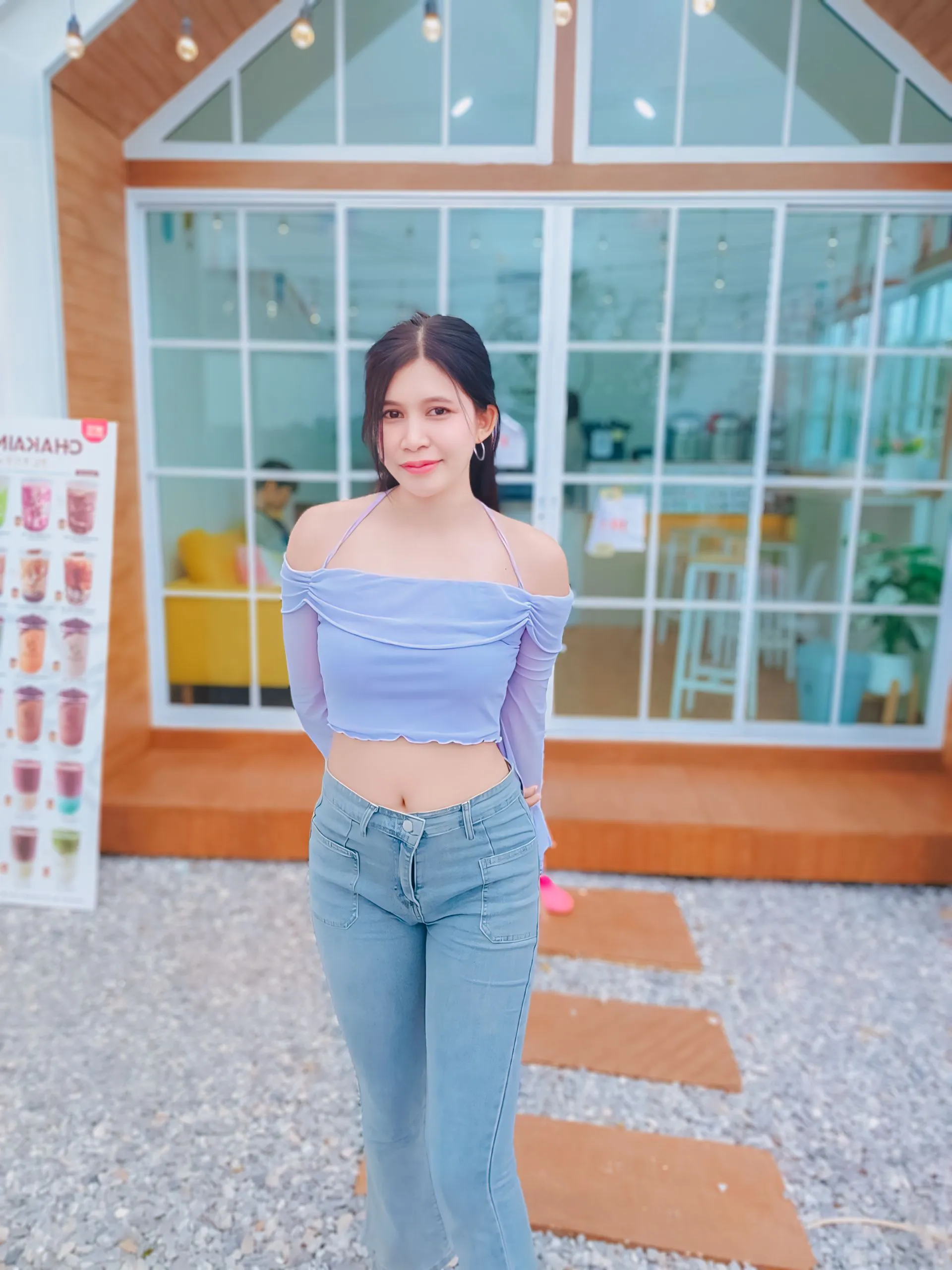 รวมท่าโพสต์ คาเฟ่ ฉบับตัวแม่ตัวมัม💜🌷 | แกลเลอรีที่โพสต์โดย Rainbow Davin🌈 | Lemon8