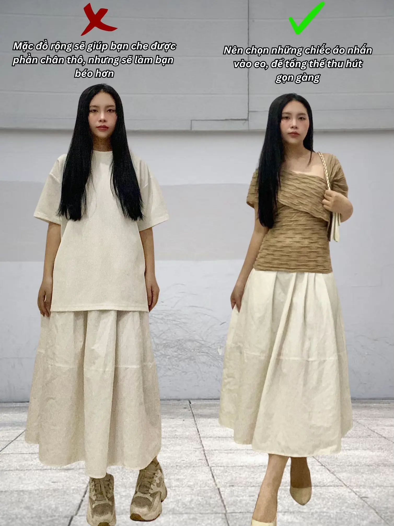 4 cách mặc đẹp cho nàng chân to, dáng thô | Bộ sưu tập do Th.dunh đăng | Lemon8