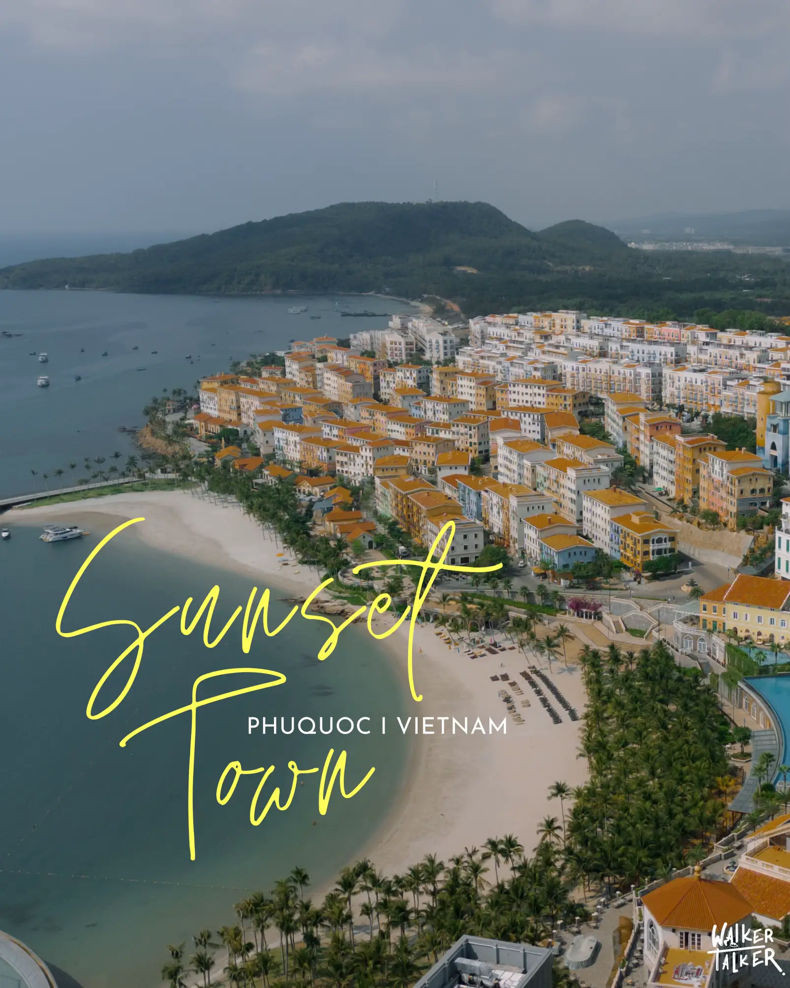 Sunset Town เมืองน่ารักติดทะเลที่ฟูก๊วก เวียดนาม 🫶 | แกลเลอรีที่โพสต์โดย WalkerTalker | Lemon8