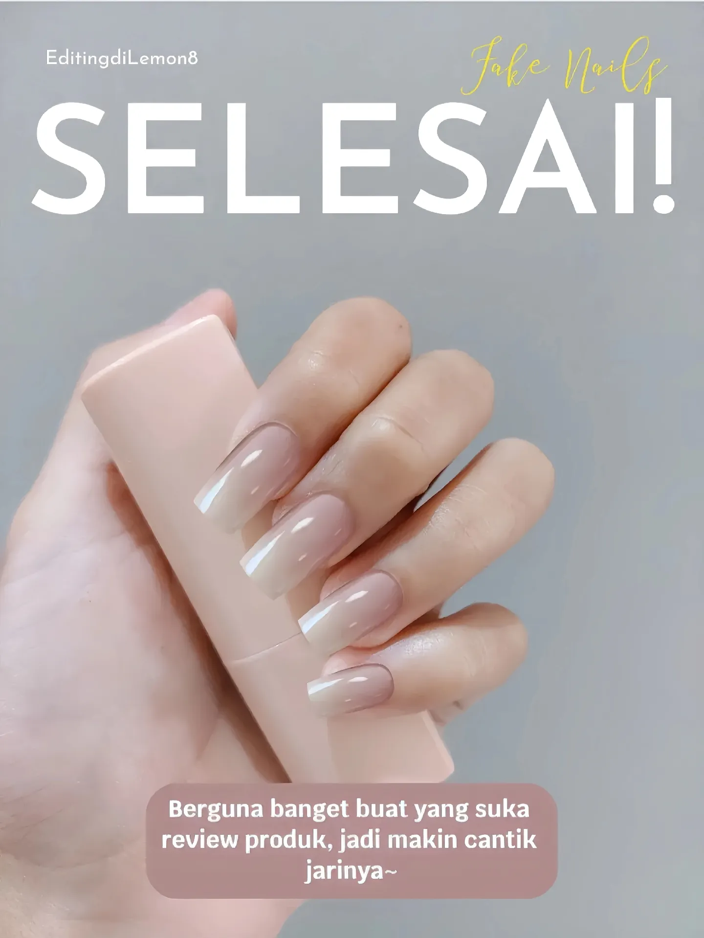 PASANG FAKE NAILS 1 MENIT! EDIT AJA DI LEMON8 🍋 | Diandraが投稿したフォトブック | Lemon8