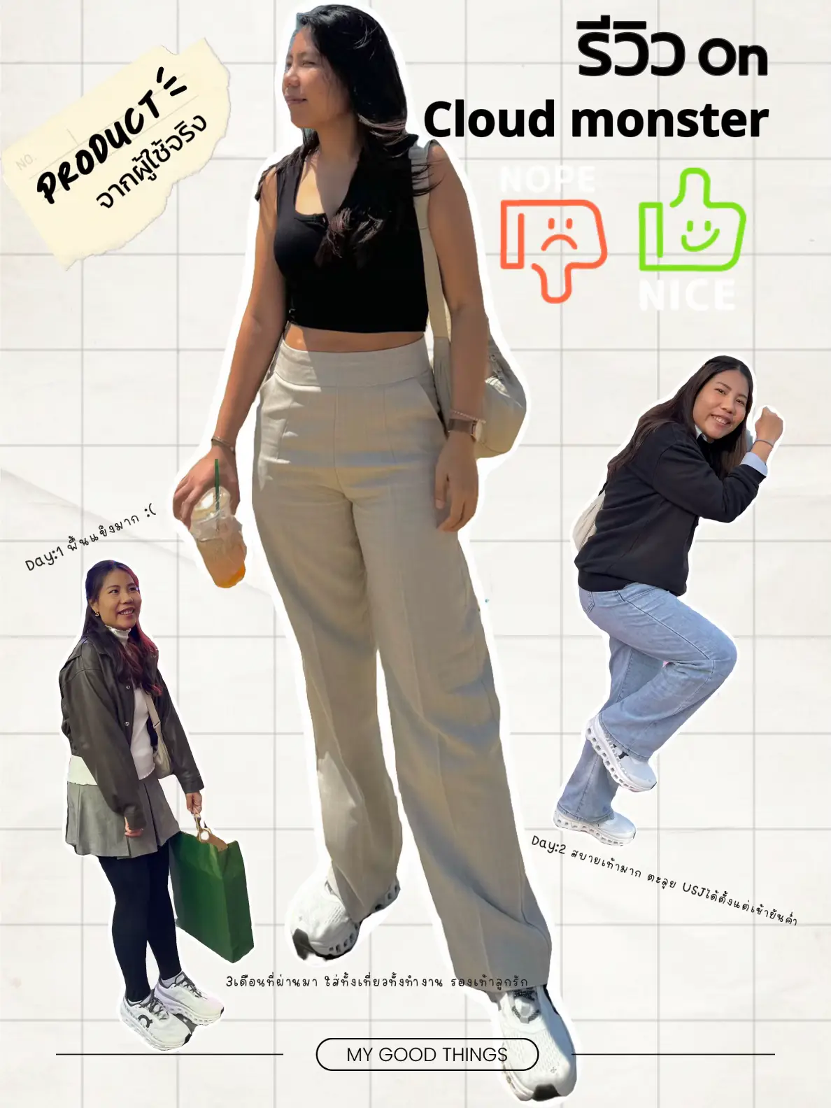 รีวิว On Cloud monster จากผู้ใช้จริง | แกลเลอรีที่โพสต์โดย Eye PS | Lemon8