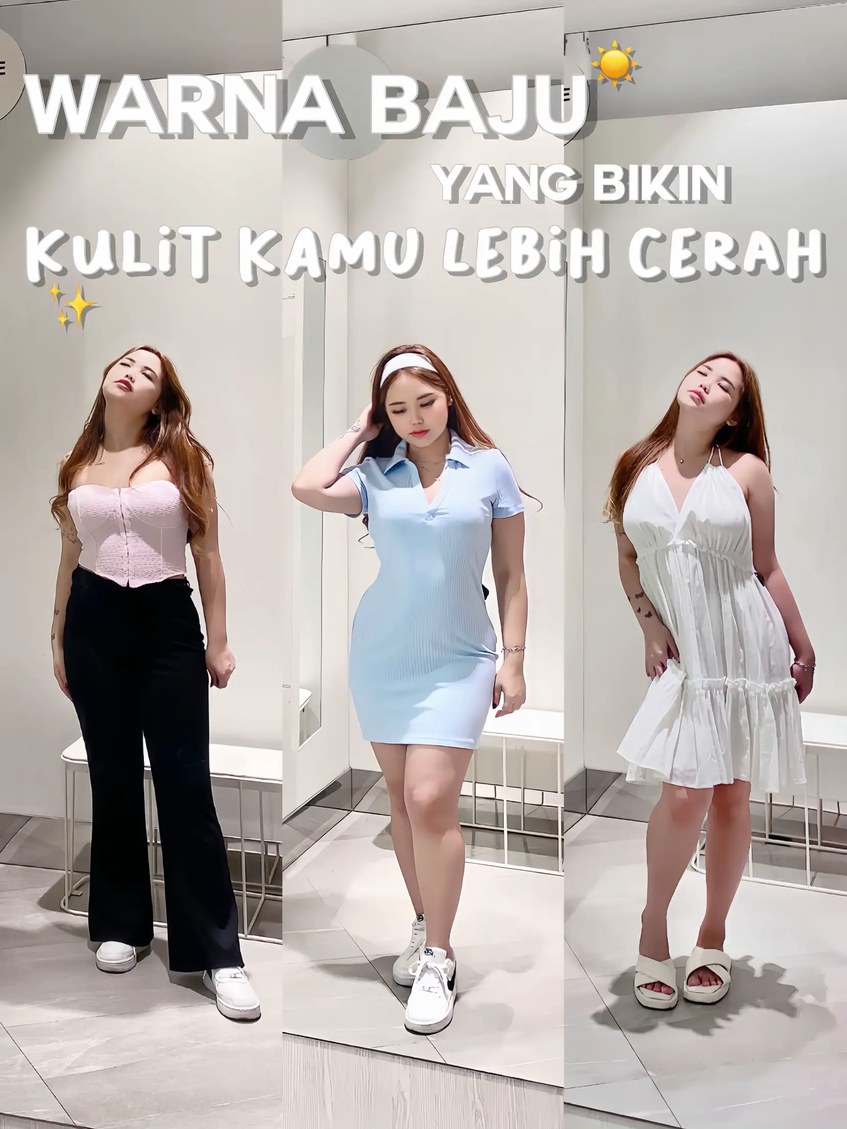 Warna baju yang bikin kulit kamu cerah | Galeri diposting oleh devi bby 🥀 | Lemon8