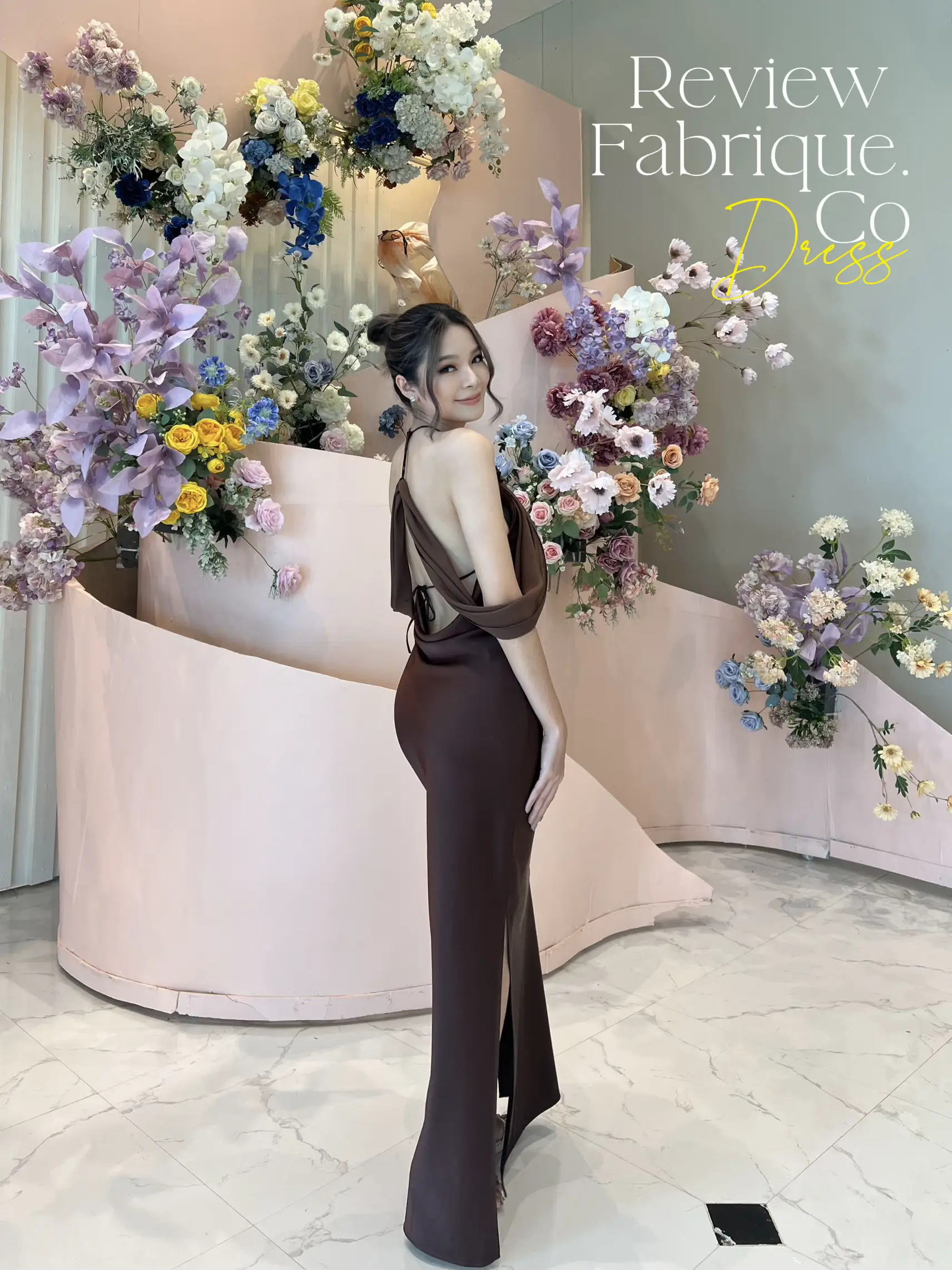 Review ชุดออกงาน Fabrique.co Dress | แกลเลอรีที่โพสต์โดย Doodee P. | Lemon8