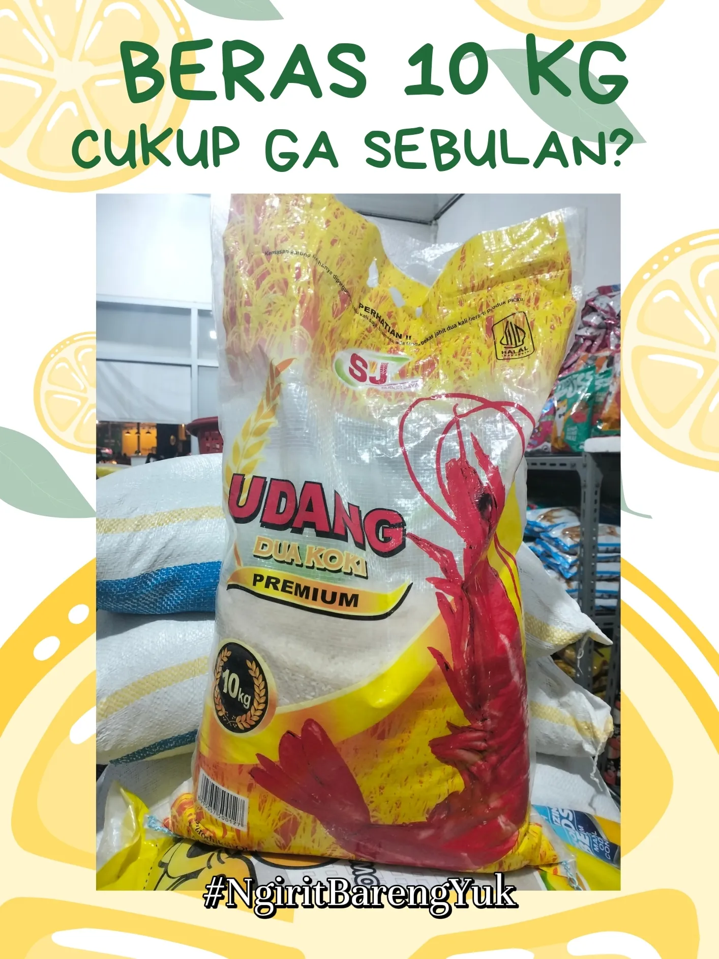 BERAS MAHAL! 10 KG CUKUP GA SEBULAN? | Galeri diposting oleh Arisyariri | Lemon8