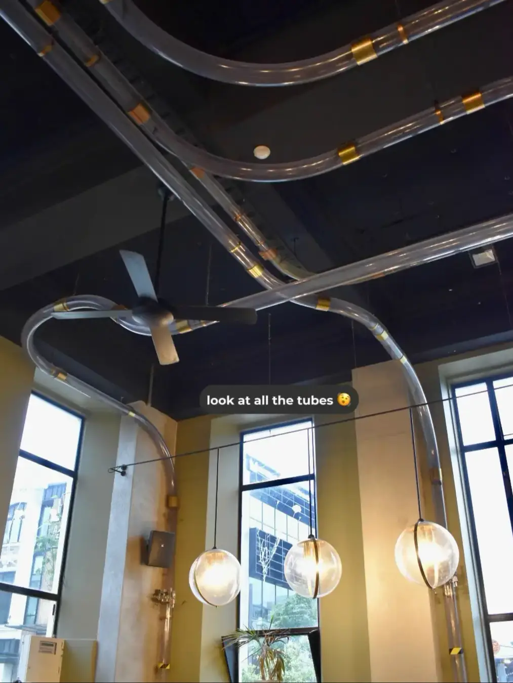 this cáfe serves their food via PNEUMATIC TUBES- 🤯 | Gallery posted by ...