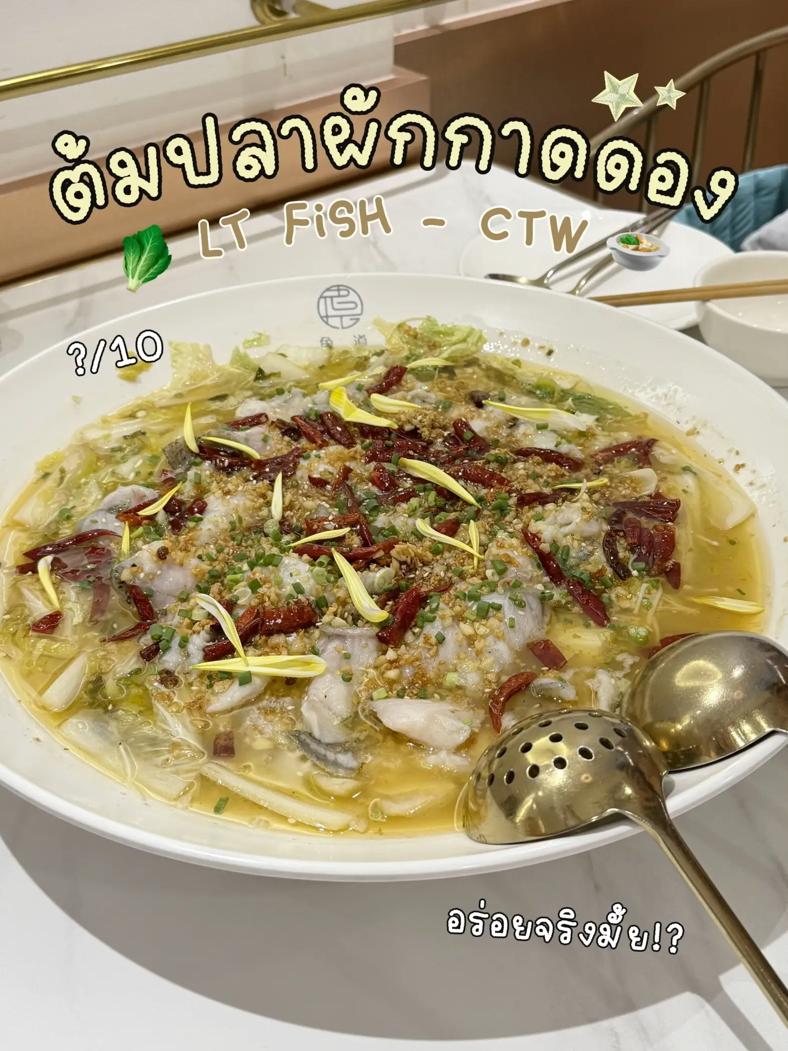 ต้มปลาผักกาดดอง 🐟🥬🍲 LT FISH ลองครั้งแรกแล้วติดใจ! | แกลเลอรีที่โพสต์โดย Mya Boonnalin | Lemon8