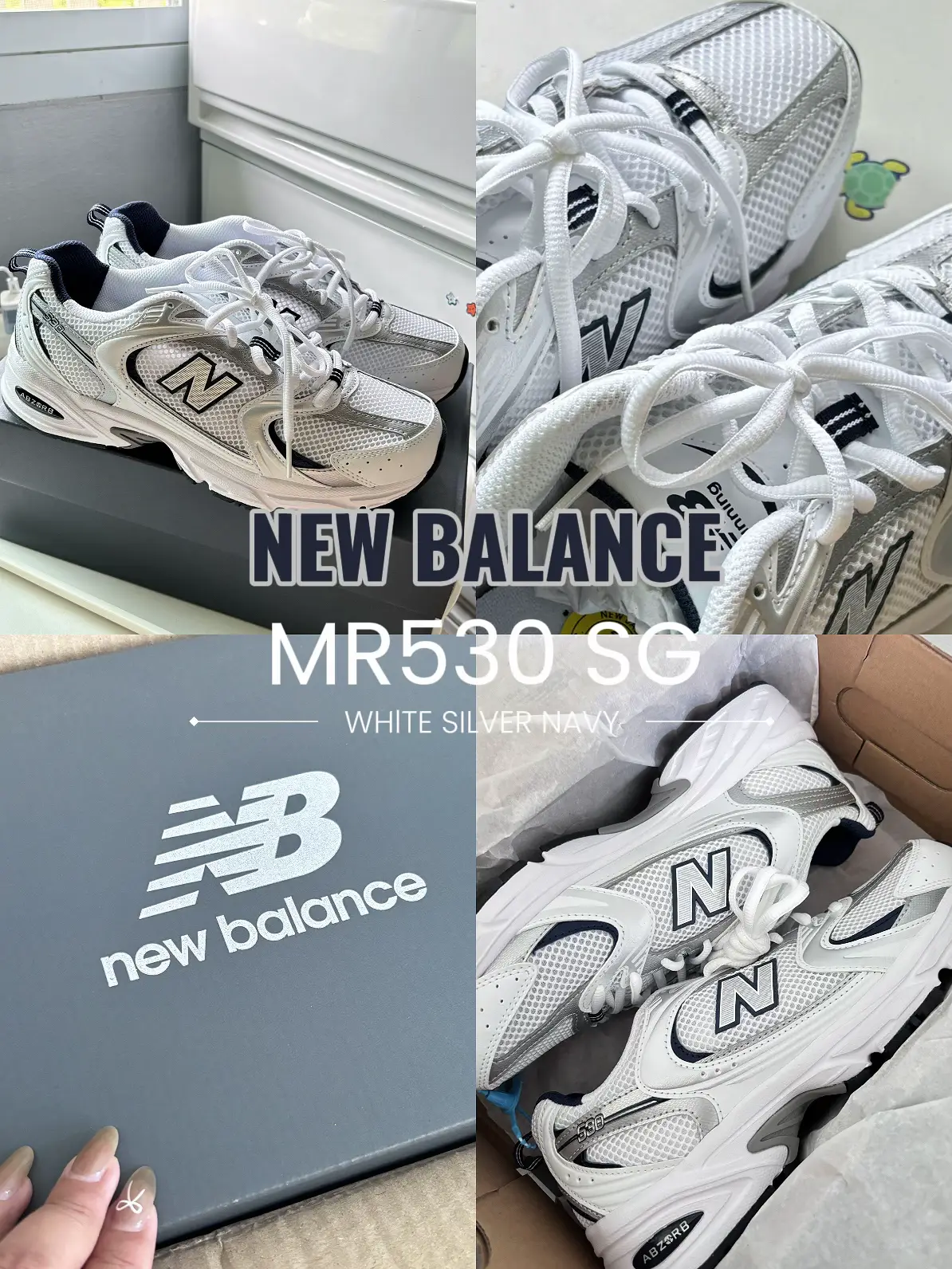 Review New Balance 530AD👟! | White Silver | แกลเลอรีที่โพสต์โดย ...