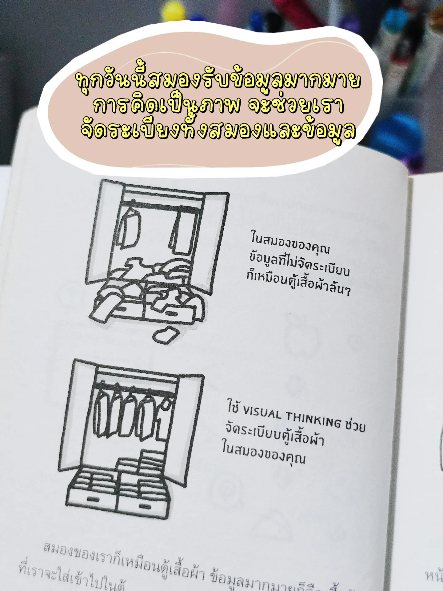 ฝึกสมอง จดบันทึกเป็นภาพ Visual Thinking | แกลเลอรีที่โพสต์โดย แมวป่วนชวนอ่าน | Lemon8