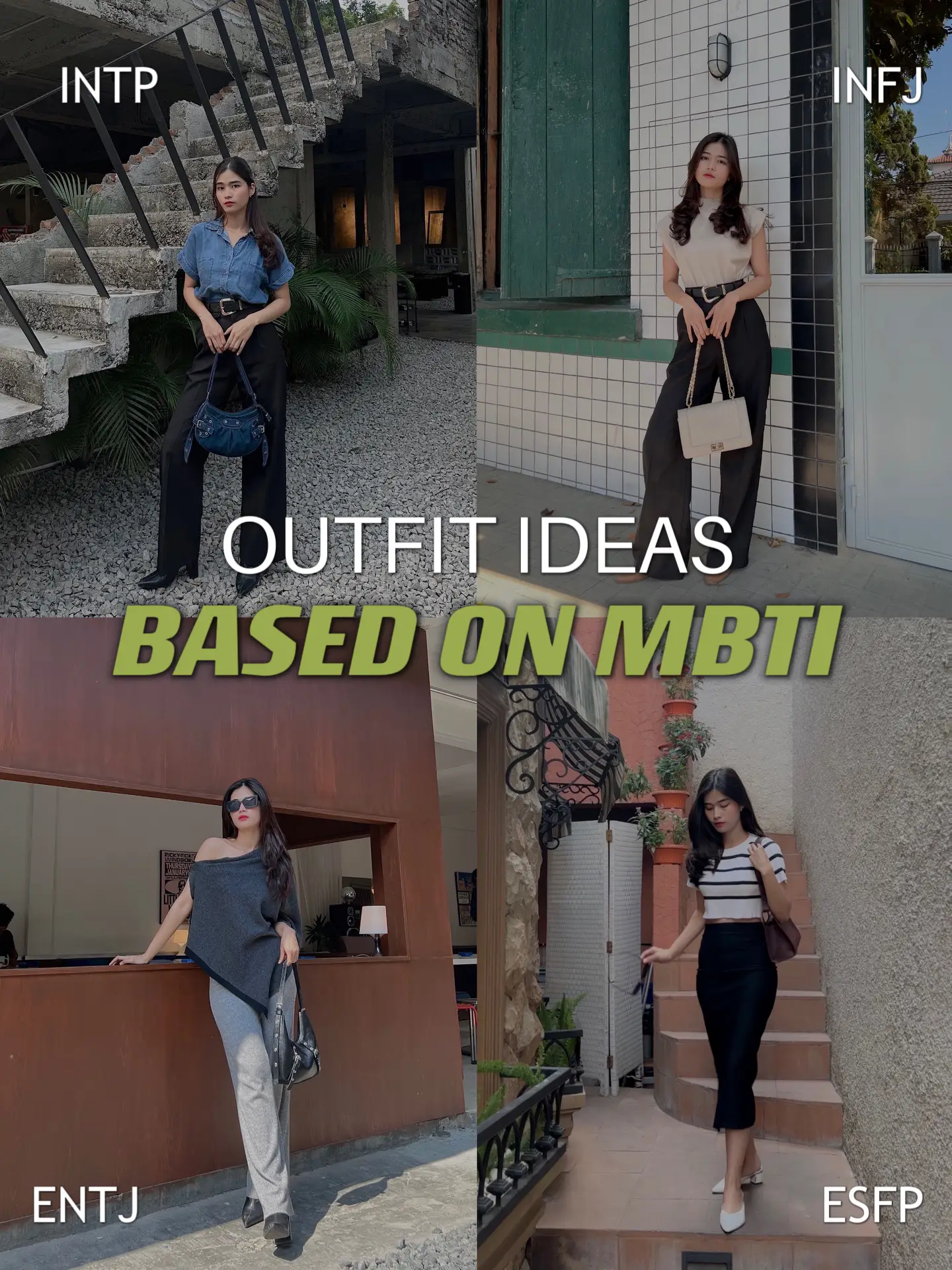 OUTFIT IDEAS BASED ON MBTI‼️ | แกลเลอรีที่โพสต์โดย Mayrianna | Lemon8