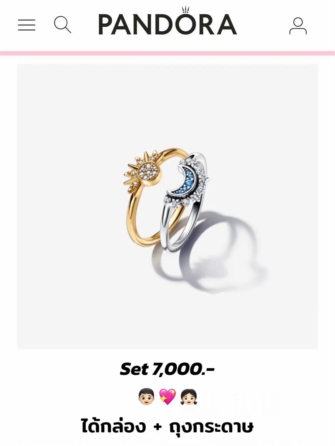 แหวนคู่ Pandora 💍 | แกลเลอรีที่โพสต์โดย PAT🍊 | Lemon8