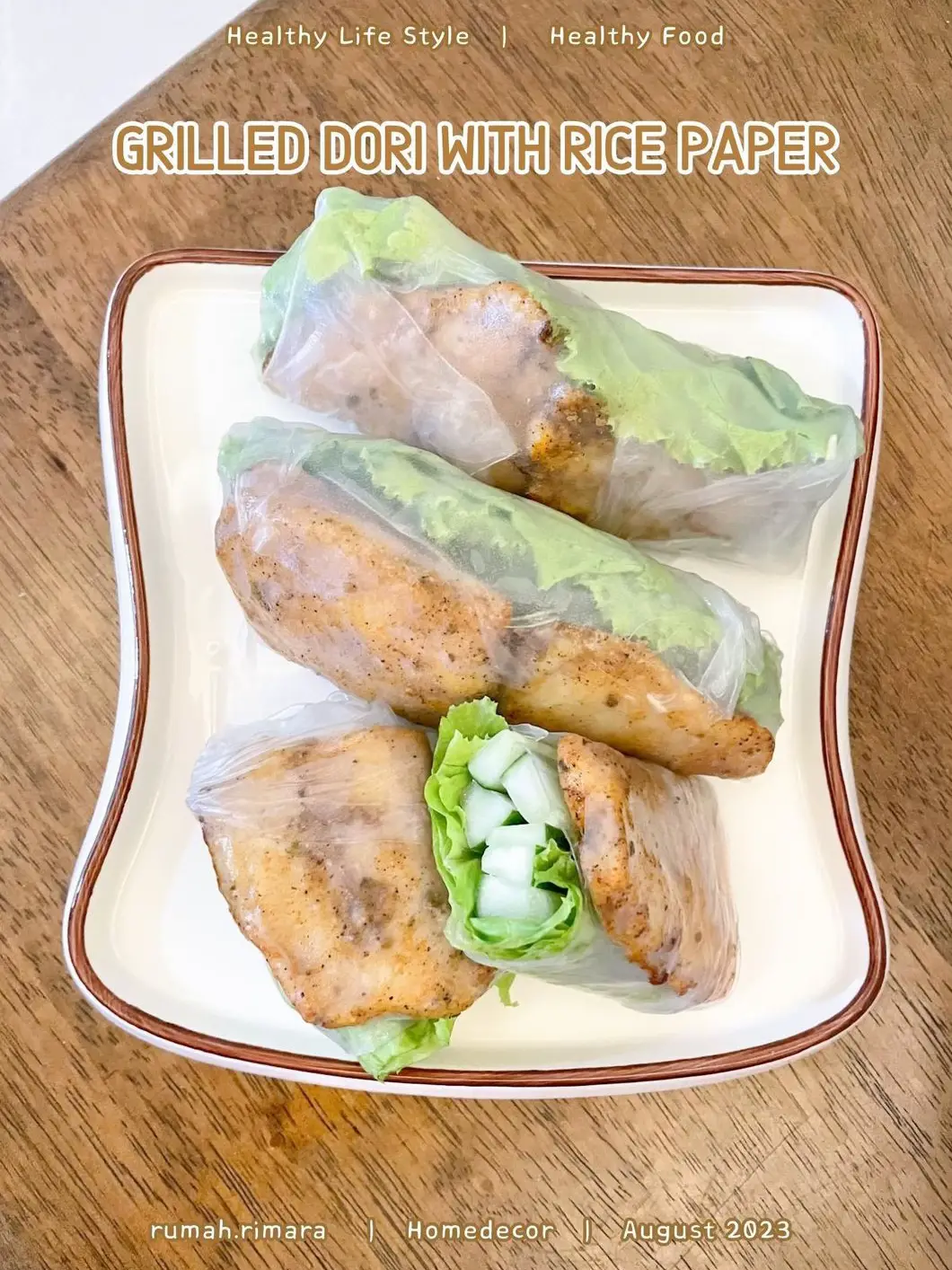 Makanan low kalori (Grilled Dori with Rice Paper) | Galeri diposting ...