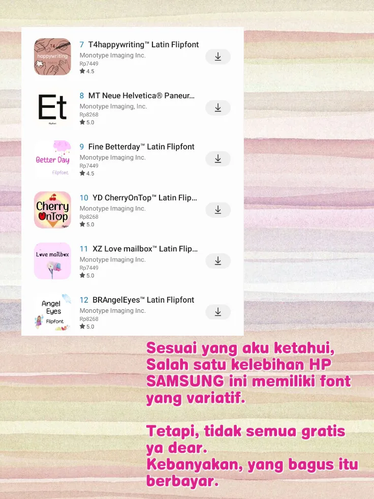 BELI FONT SAMSUNG BAYAR PAKAI GOPAY | Galeri diposting oleh sinscrafts | Lemon8