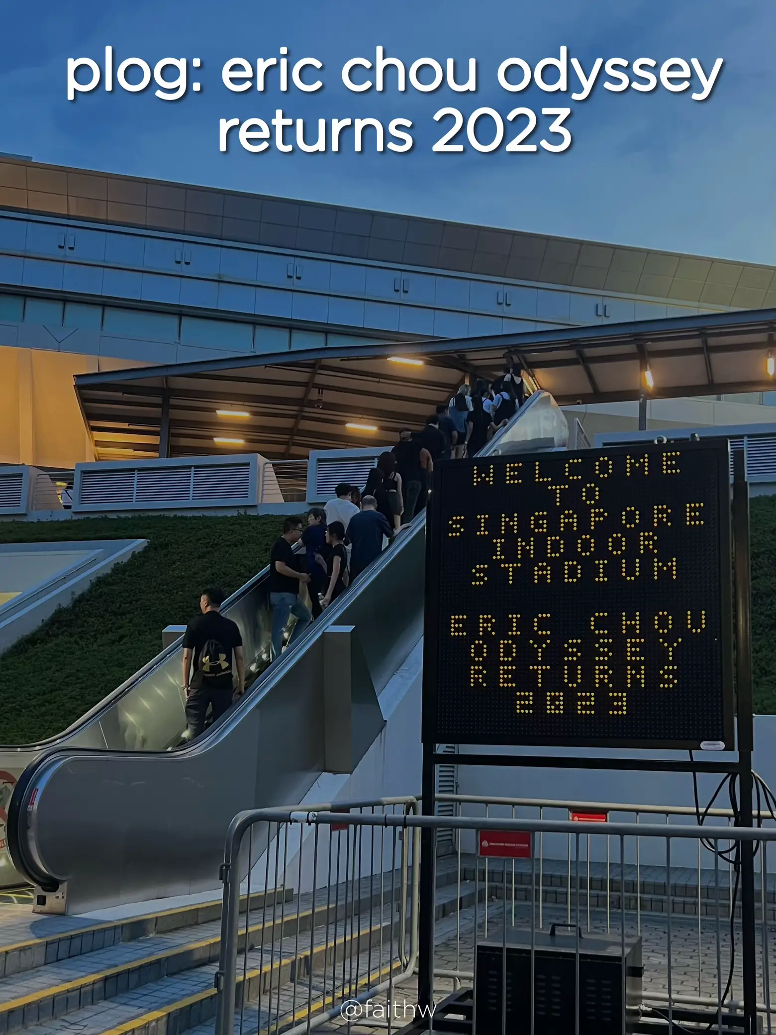 plog: eric chou odyssey returns 2023! 🎫 | Gallery posted by faith ̈ | Lemon8