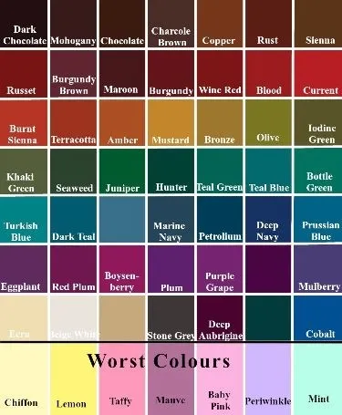 Dark autumn color pallet | Galeri disiarkan oleh 나비하🦋 | Lemon8