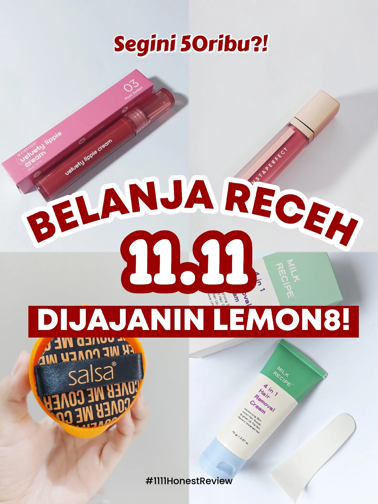 BELANJA RECEH 11.11 DIJAJANIN LEMON8 💛 SEGINI 50k! | Diandraが投稿したフォトブック | Lemon8