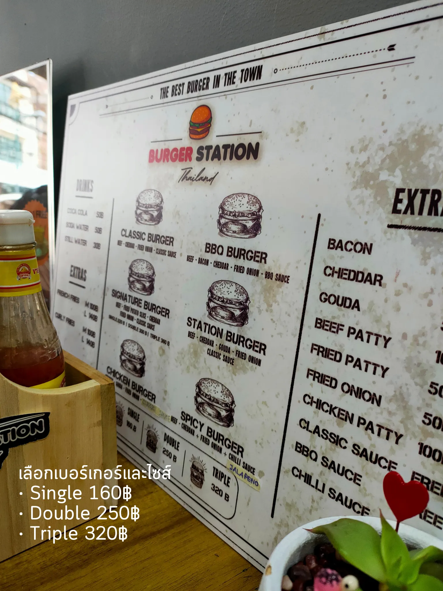 Burger Station เบอร์เกอร์ร้านเด็ดในพัทยา | แกลเลอรีที่โพสต์โดย Greenonym🪴 | Lemon8