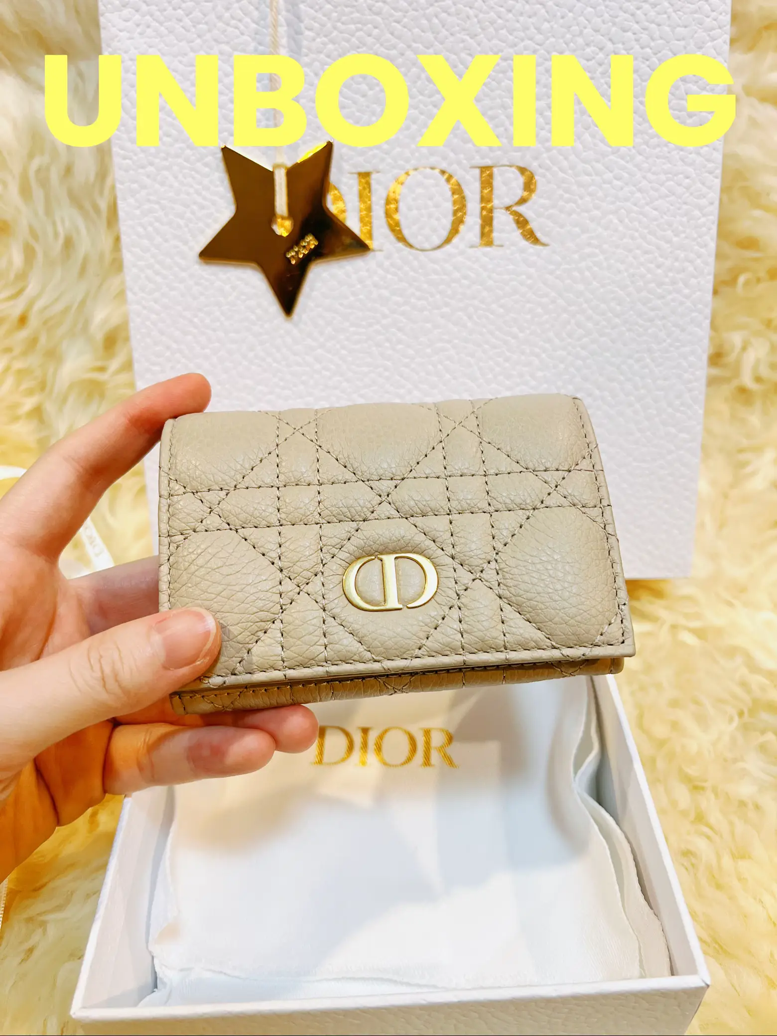 Unbox! Dior Caro card holder | แกลเลอรีที่โพสต์โดย [IMmie]🎈 | Lemon8