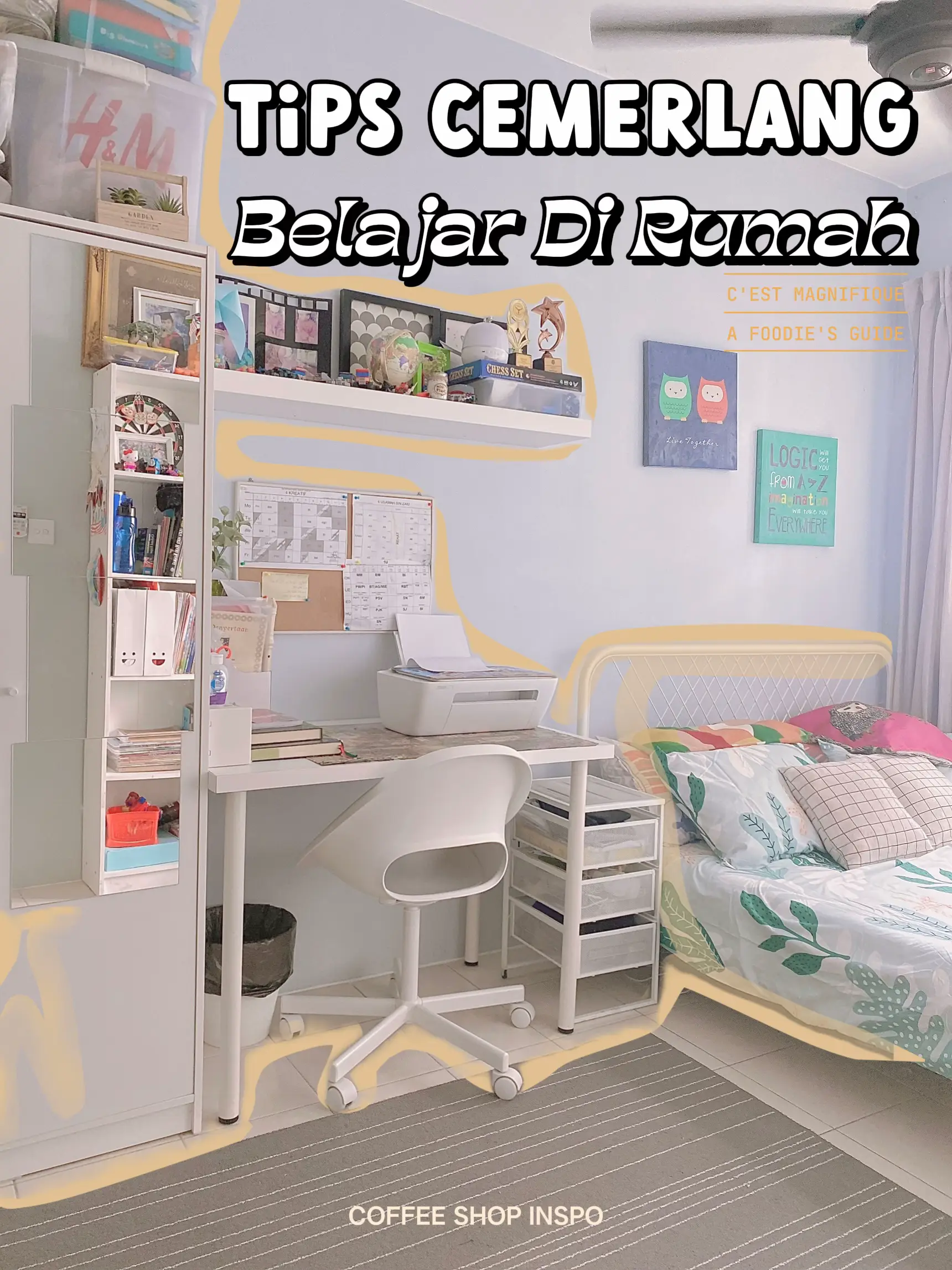 TIPS CEMERLANG BELAJAR DI RUMAH | Galeri disiarkan oleh small_litlehome | Lemon8