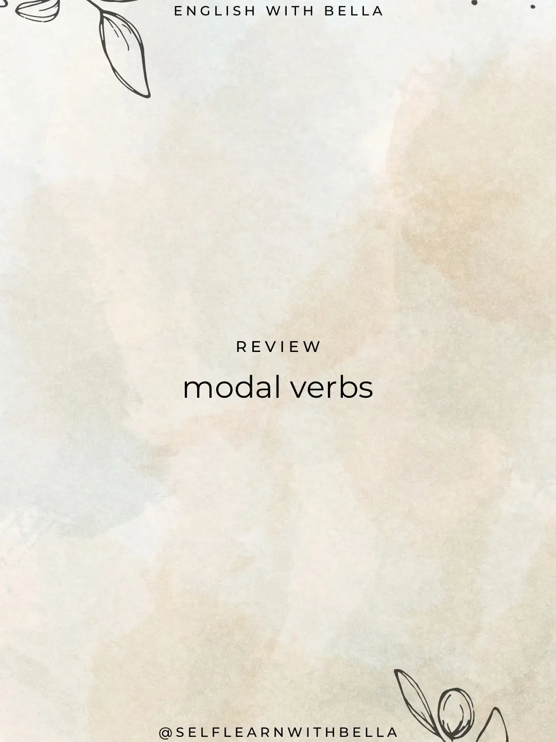 Ôn tập lại Modal Verbs | Bộ sưu tập do Bella English đăng | Lemon8