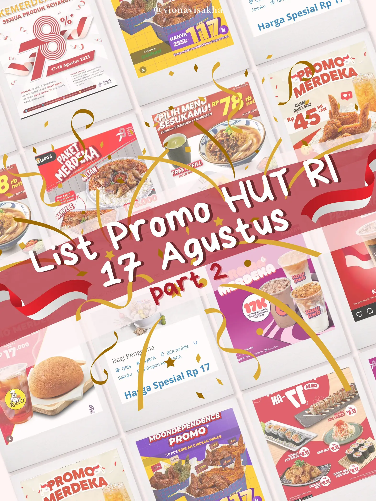 MAKAN Rp17 AJA😱CONTEKAN LENGKAP PROMO 17-an🇮🇩 pt.2‼️ | Galeri diposting oleh Viona Visakha | Lemon8