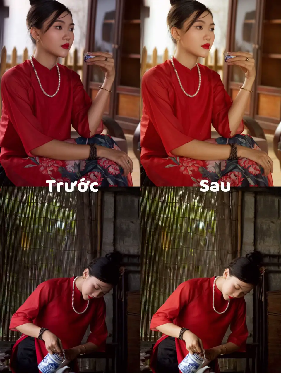 CHỈNH ẢNH ÁO DÀI SIÊU ĐẸP TRÊN LIGHTROOM 👒👒 | Bộ sưu tập do Khánh Huyền đăng | Lemon8
