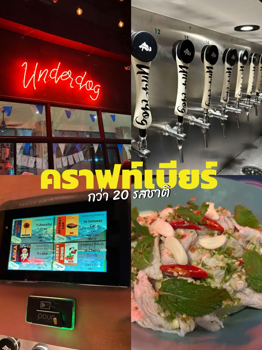คราฟท์เบียร์ 20 รสชาติเอาใจนักดื่มที่ Underdog Microbrewery | แกลเลอรี ...