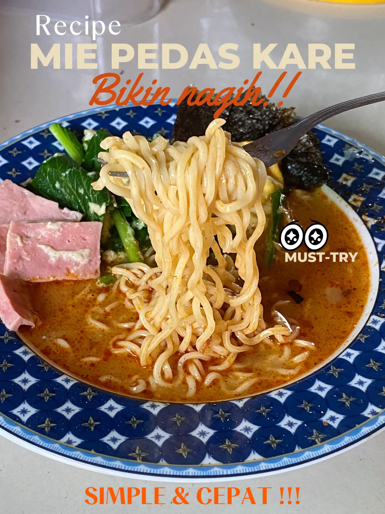 Recipe MIE PEDAS kare !! | Galeri diposting oleh InternalGlow | Lemon8