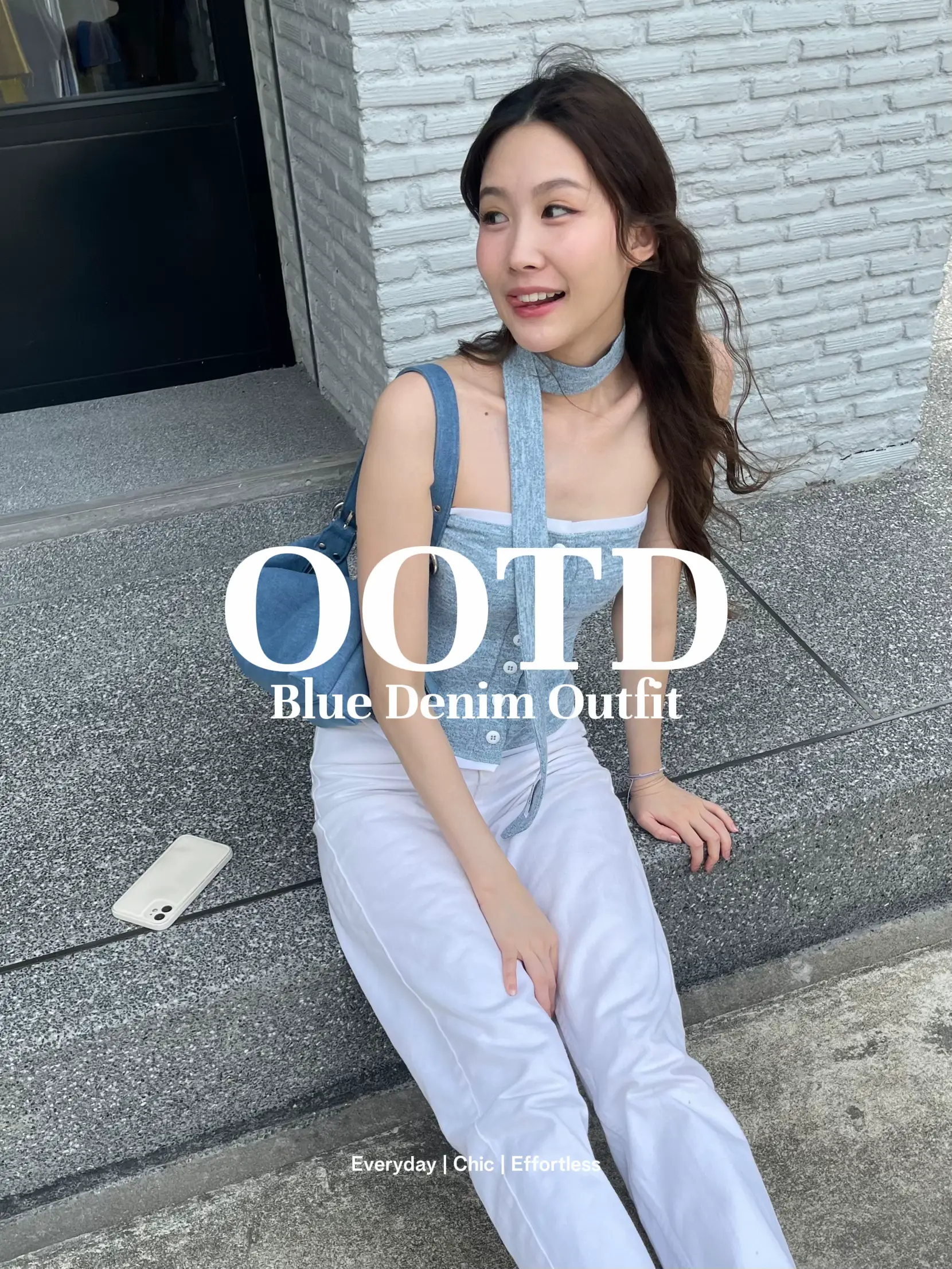 BLUE DENIM OOTD🩵 | แกลเลอรีที่โพสต์โดย mnw | Lemon8