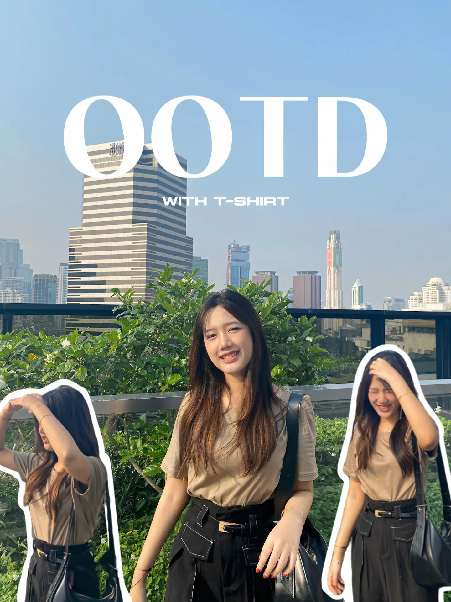 OOTD with t-shirt แต่งง่าย ไม่มีวันตกเทรน 👚 | Galeri disiarkan oleh BttK | Lemon8