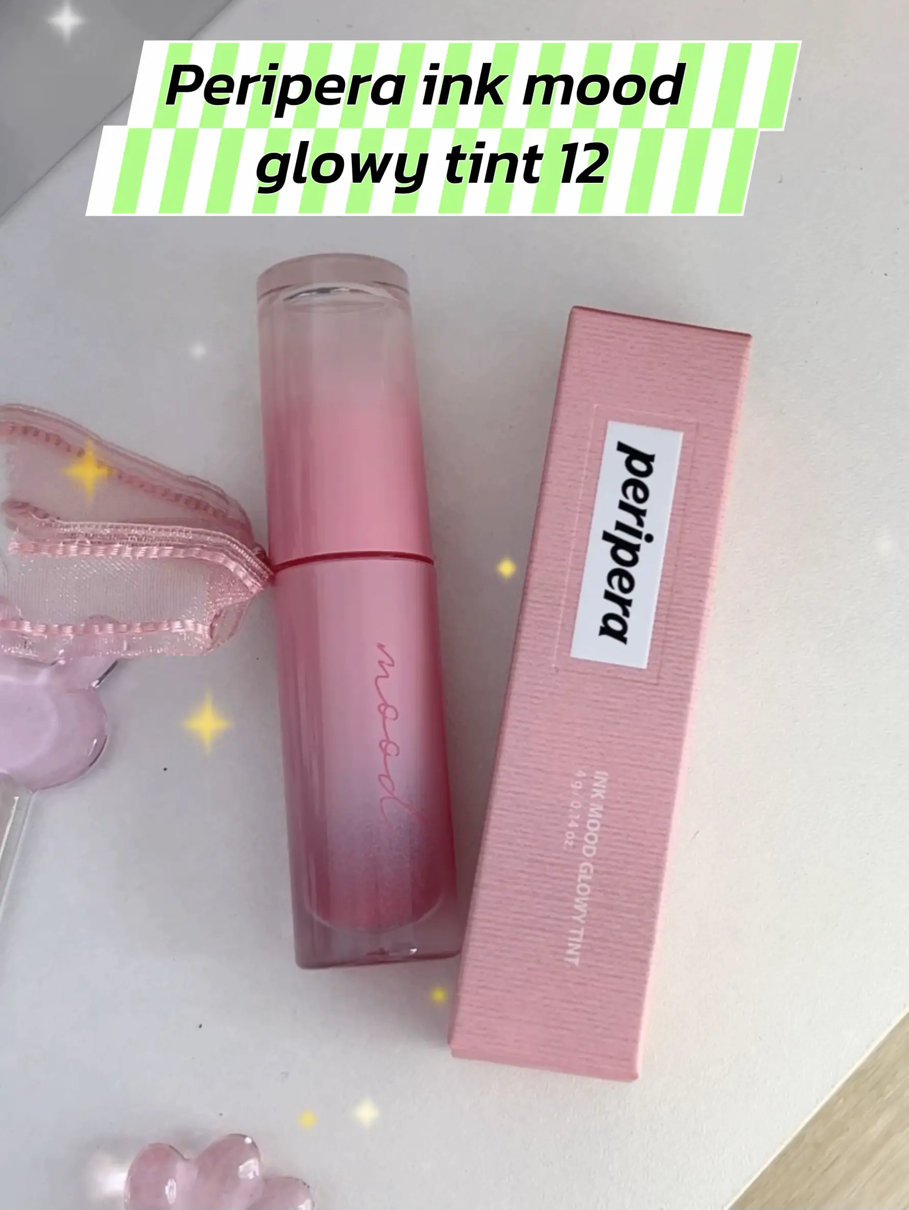 Peripera ink mood glowy tint 12 | วิดีโอที่เผยแพร่โดย แมวม่อนมารีวิว | Lemon8