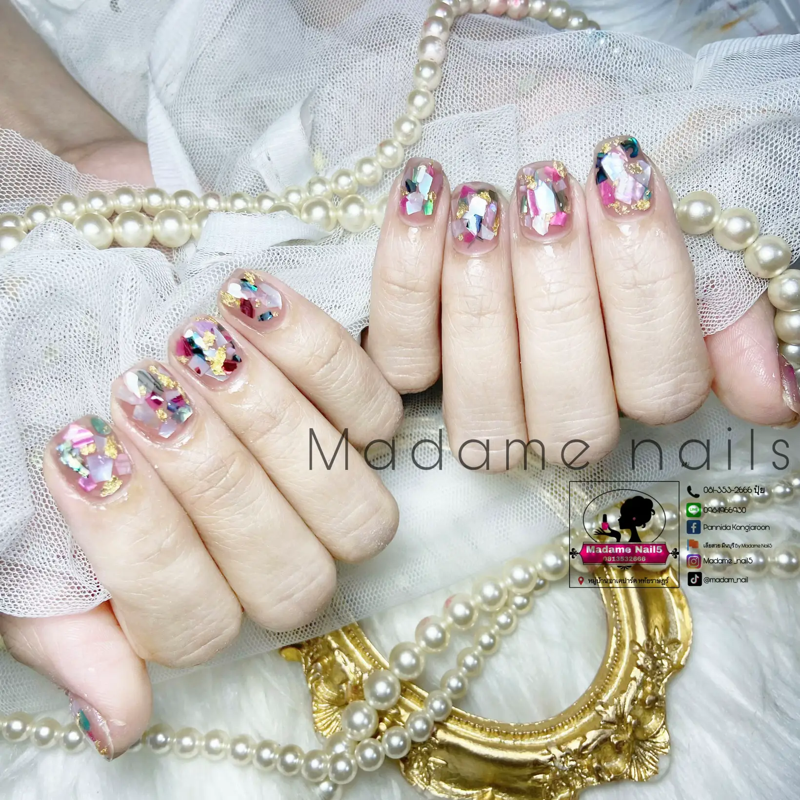 🥰Madame Nails ♥️By..ปุ๋ย♥️ 👉 | แกลเลอรีที่โพสต์โดย MadameNails&Eye | Lemon8
