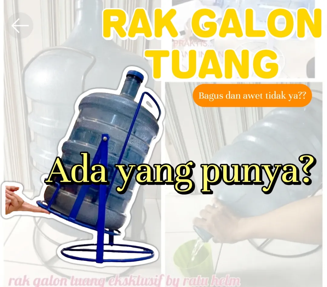 RAK GALON TUANG ADA YANG SUDAH PUNYA ⁉️ | Galeri diposting oleh ...