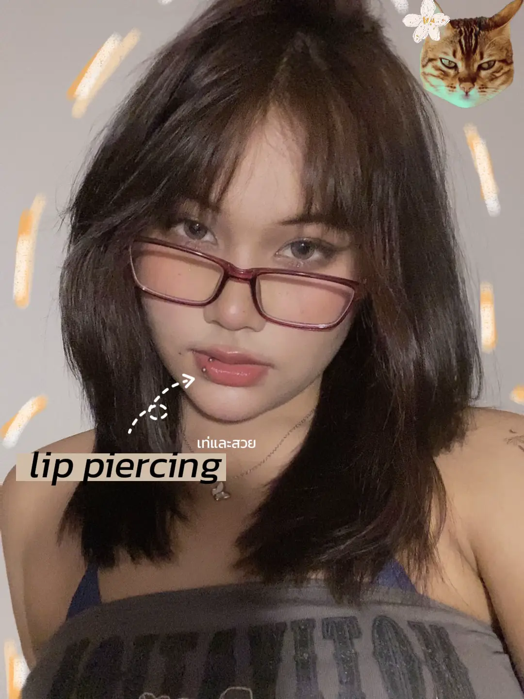 Review lip piercing | แกลเลอรีที่โพสต์โดย bibliography | Lemon8