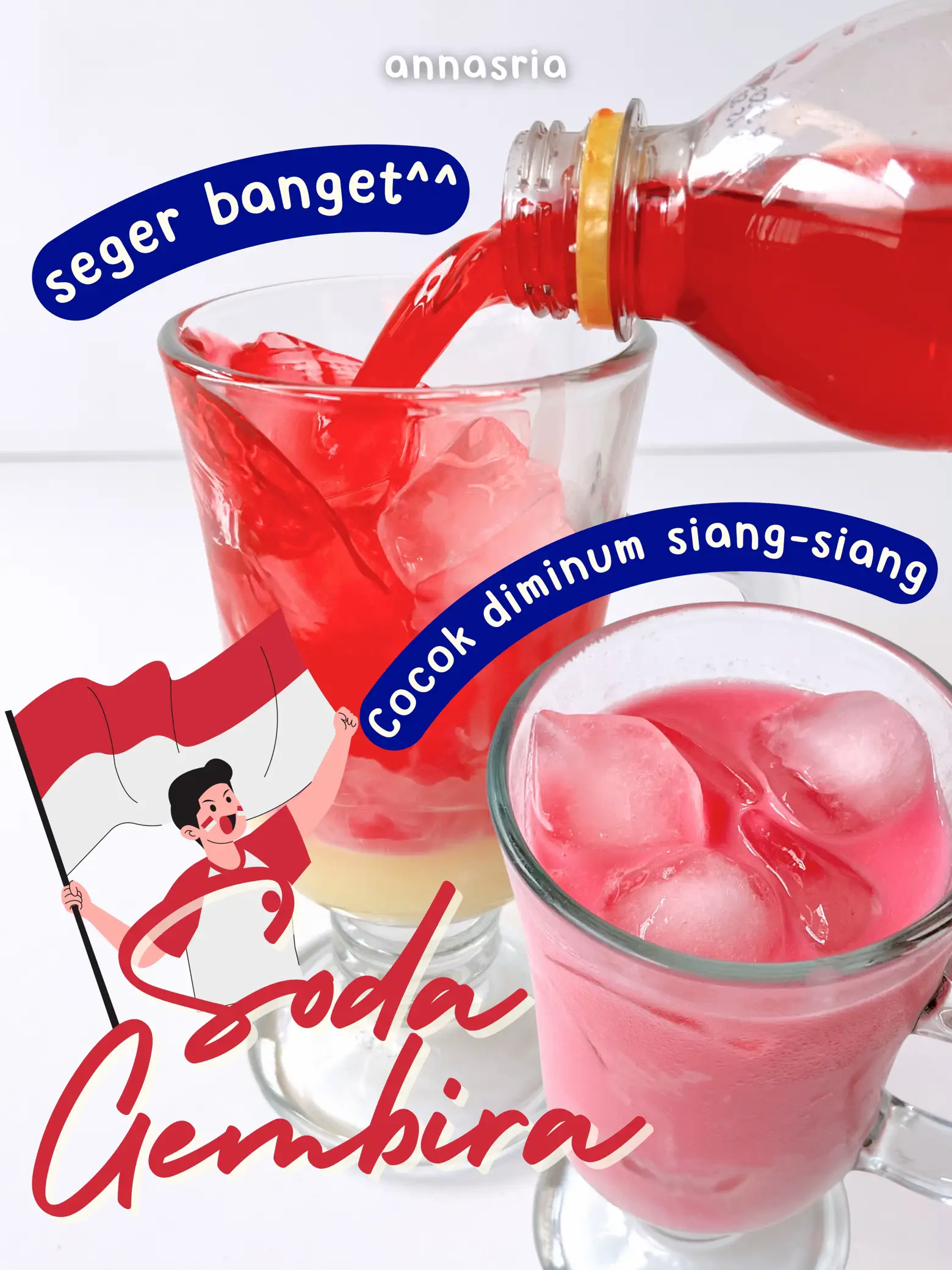 BIKIN MINUMAN MERAH PUTIH CUMA 2 BAHAN YUK‼️🤩 ️🇮🇩 | แกลเลอรีที่โพสต์โดย ...
